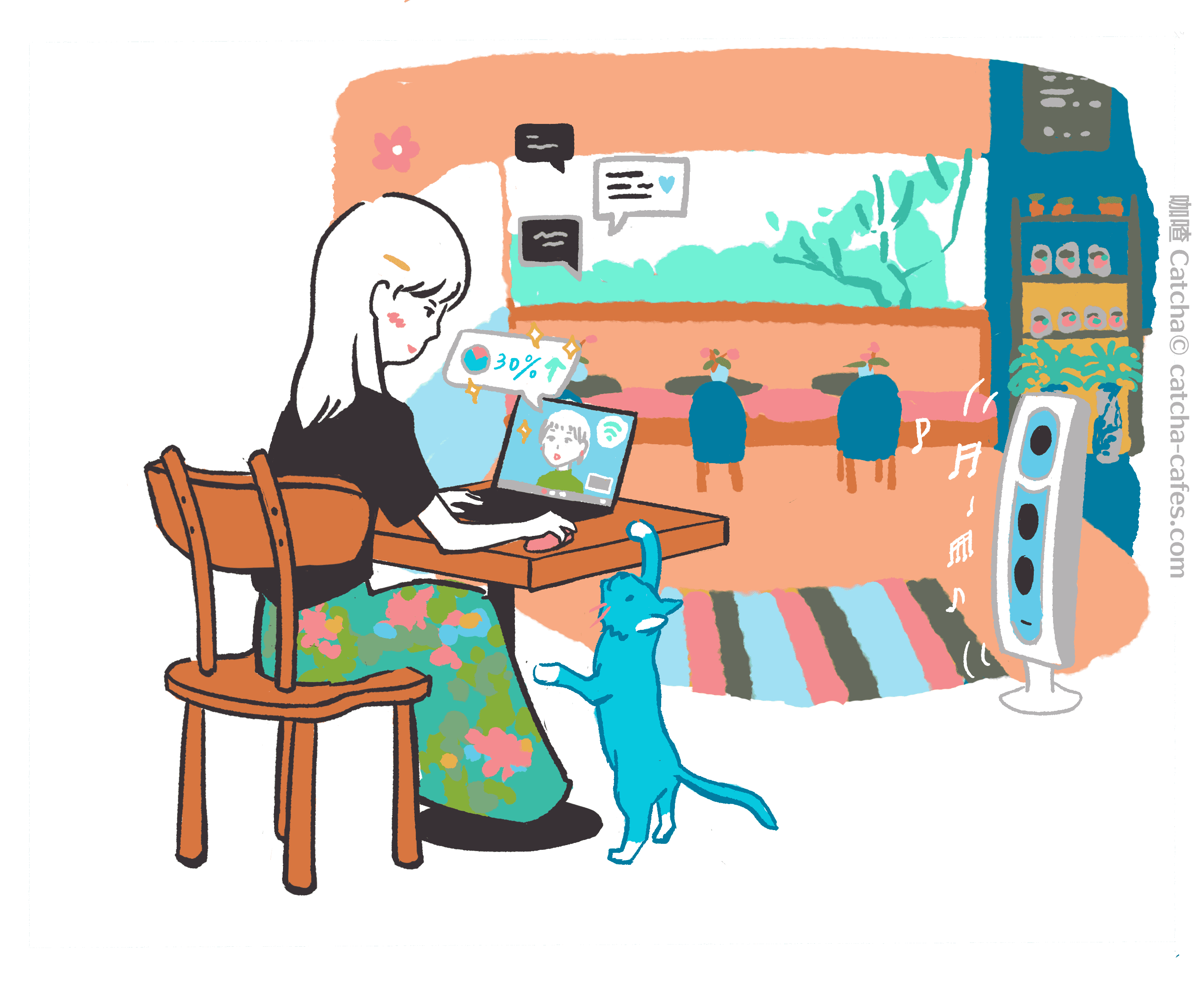 咖喳 Catcha | 早秋咖啡 Cafe Macho | 推薦一家適合工作的咖啡廳，不限時、插座位置多、WIFI 很強